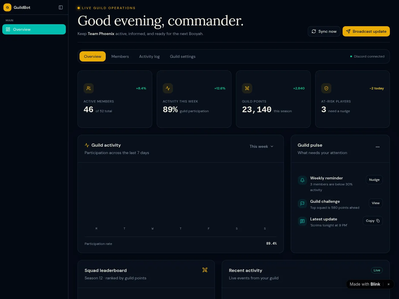 Free Fire GuildBot