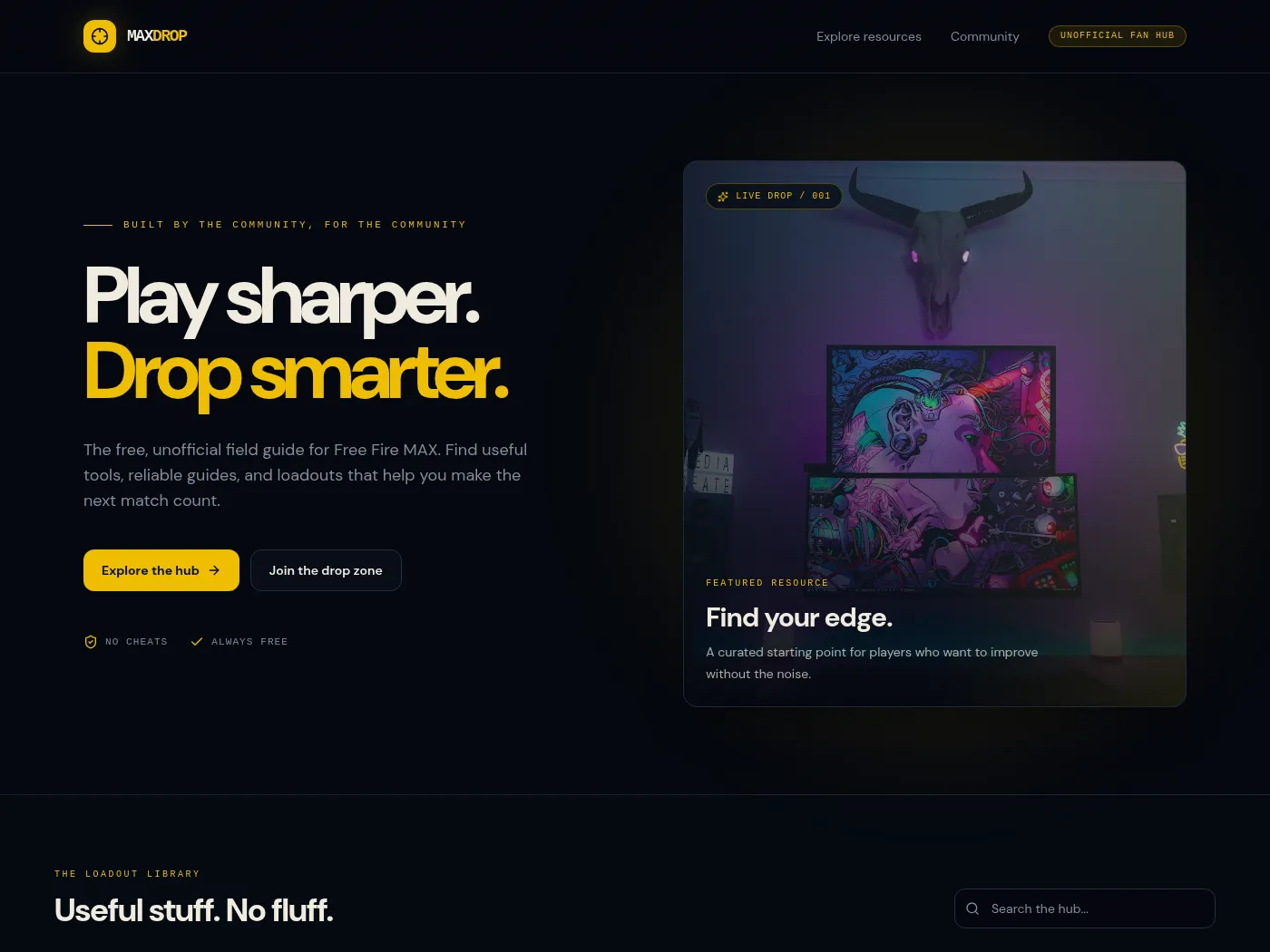 Free Fire Max Fan Hub