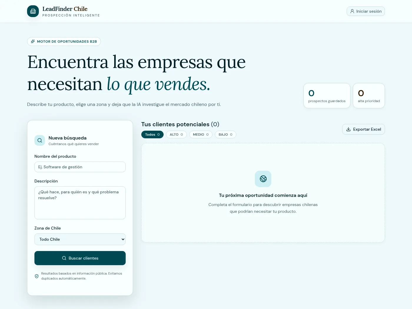 LeadFinder Chile