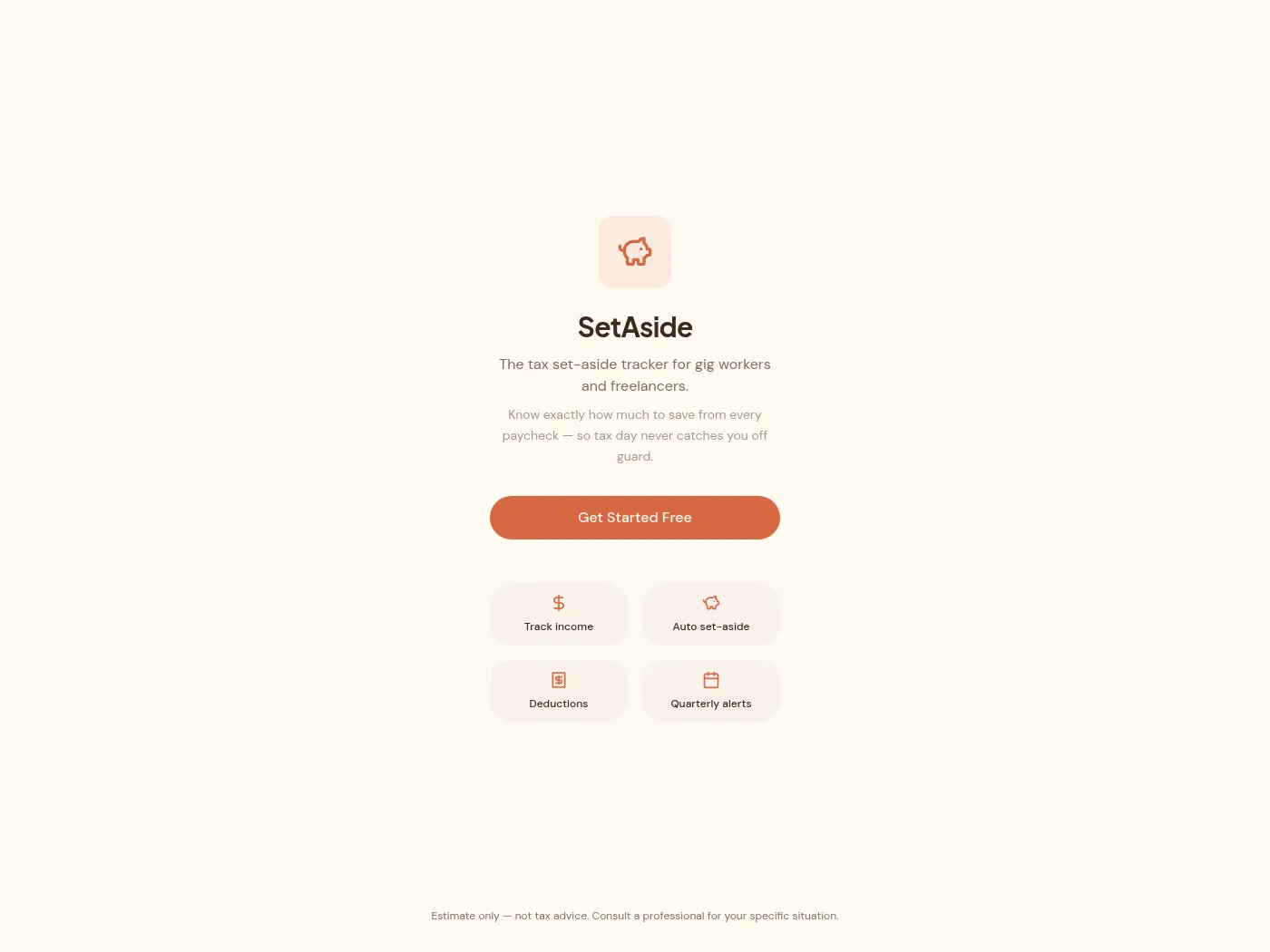 SetAside Gig Tax Helper