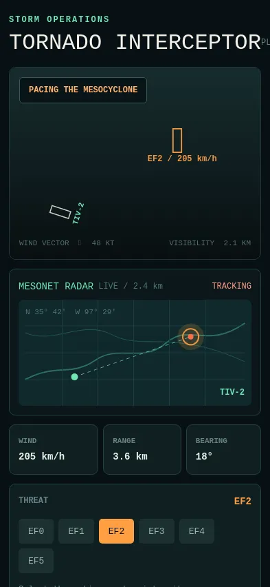 Tornado Interceptor Mobile