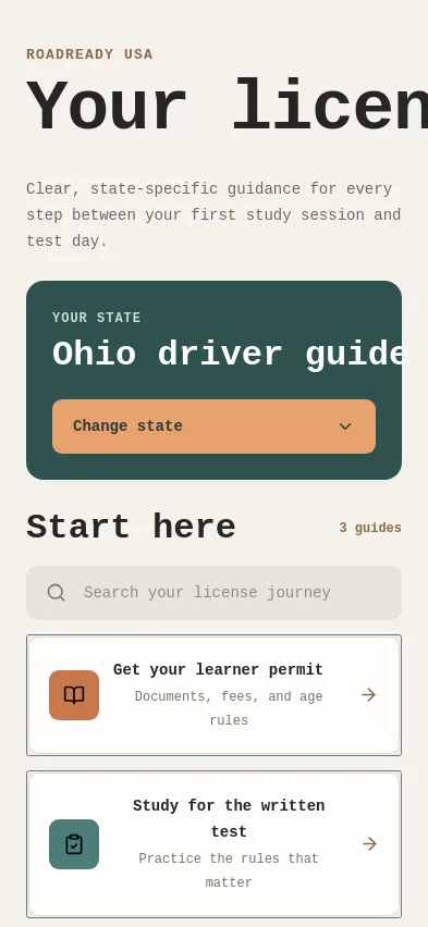 US License Guide App