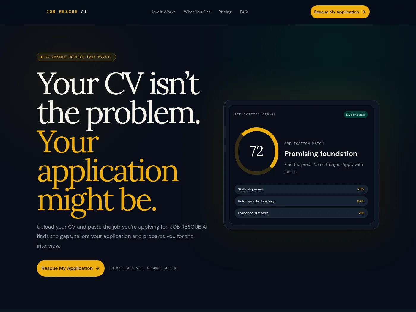 JOB RESCUE AI
