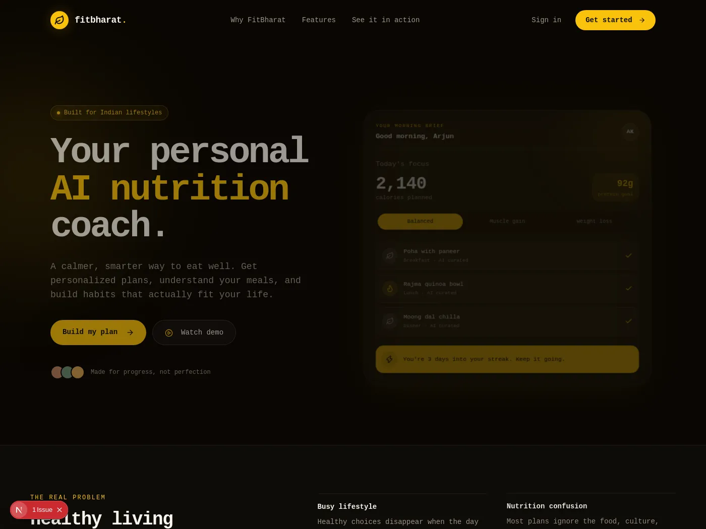 FitBharat Health AI Platform