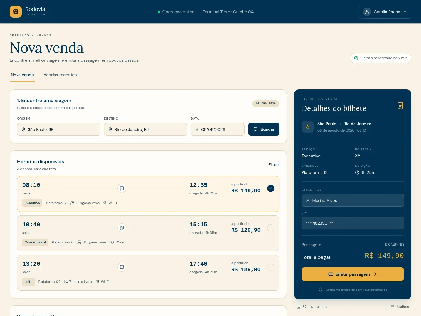Rodovia Ticket Suite