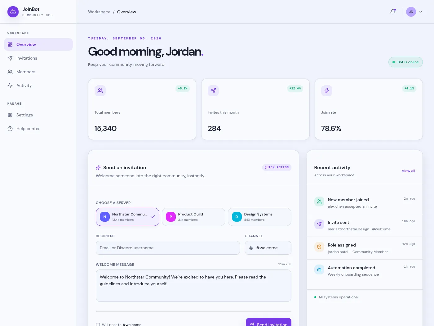 Discord JoinBot