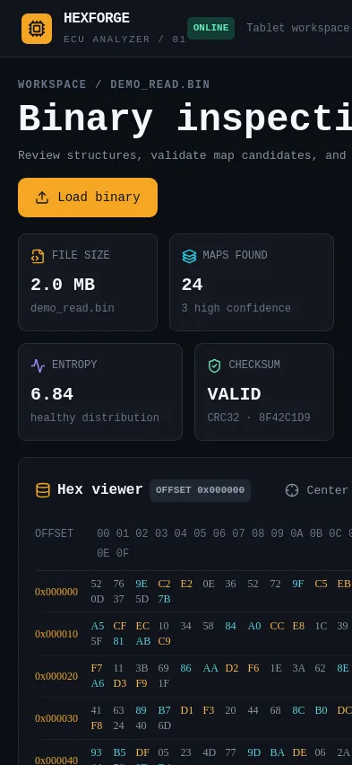 ECU Hex Analyzer