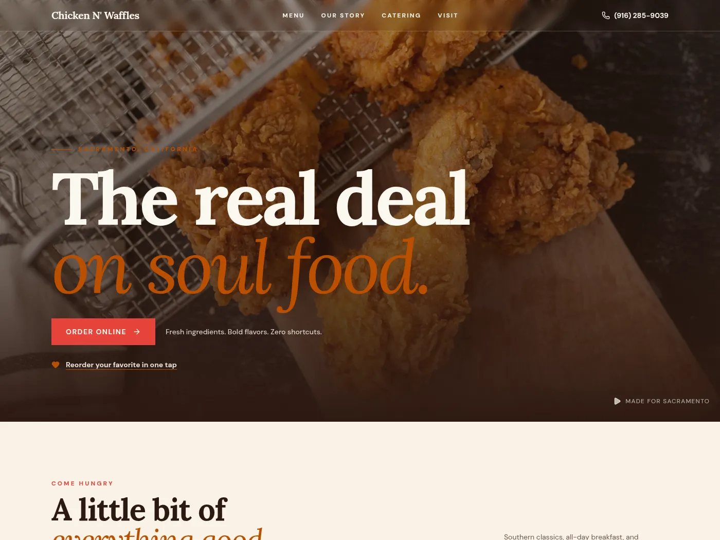 Chicken N' Waffles Site