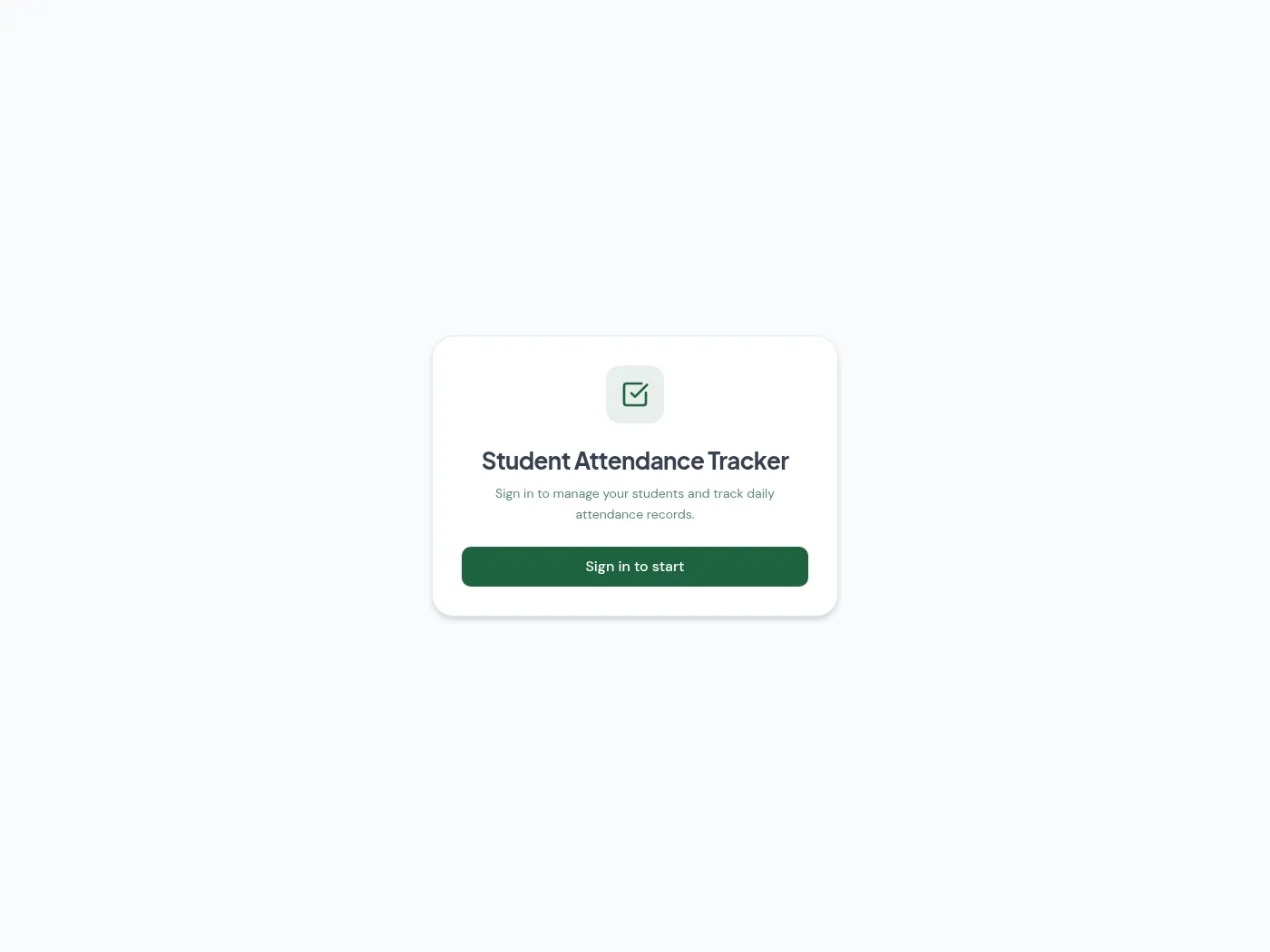 Student Attendance Tracker