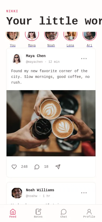 Nikki Social App