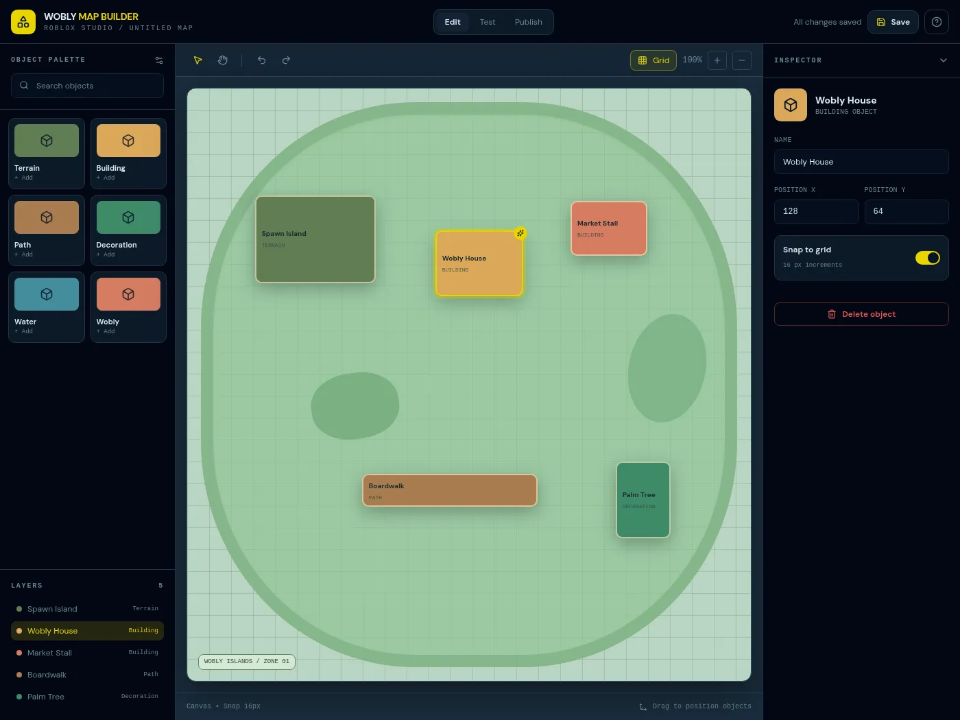 Wobly Life Map Builder