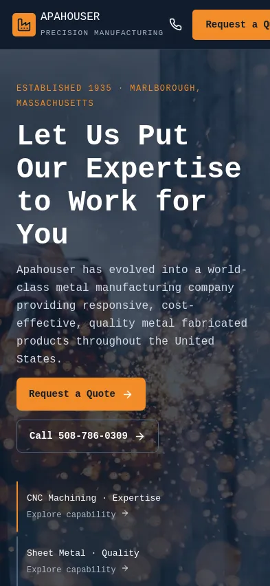 Apahouser Mobile Portal