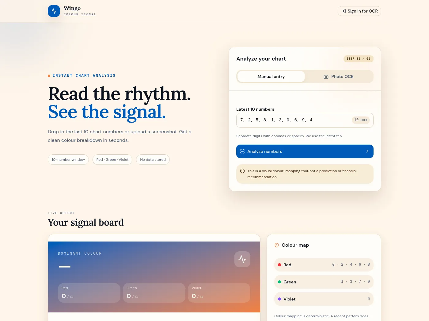 Wingo Colour Signal
