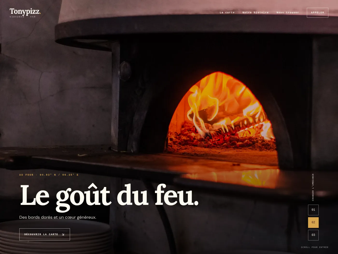 Tonypizz Restaurant Site