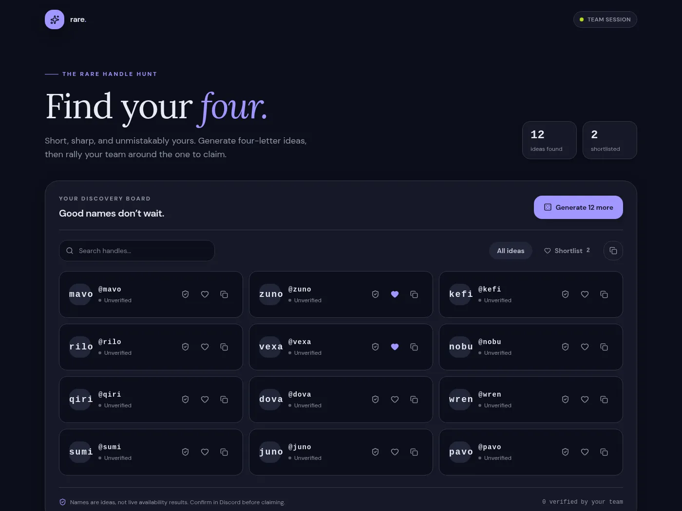Rare Discord Handle Finder