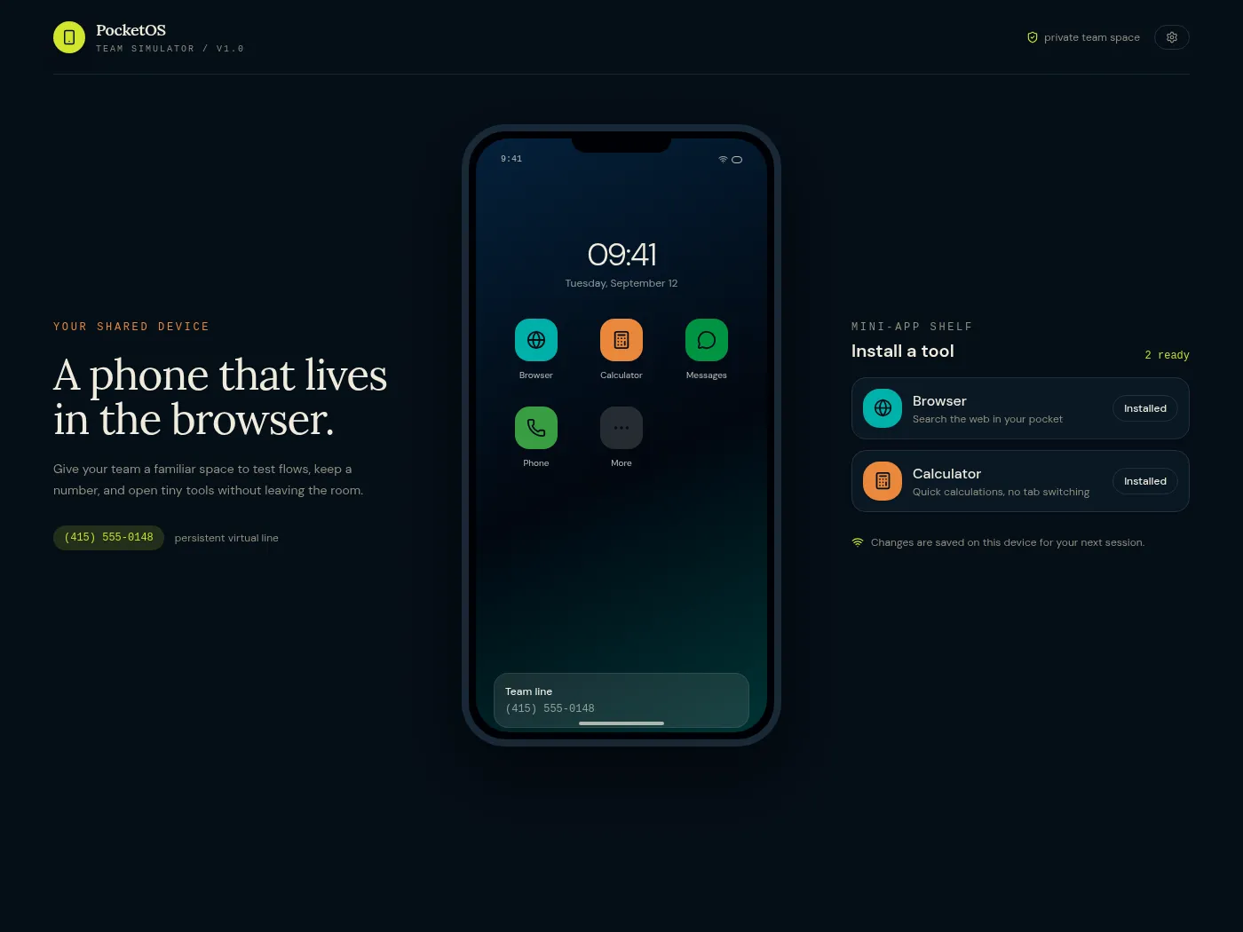 Virtual Smartphone Hub