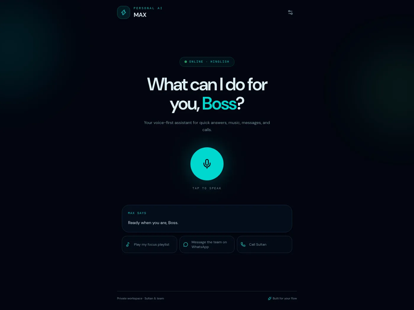 MAX: Multilingual Voice Assistant