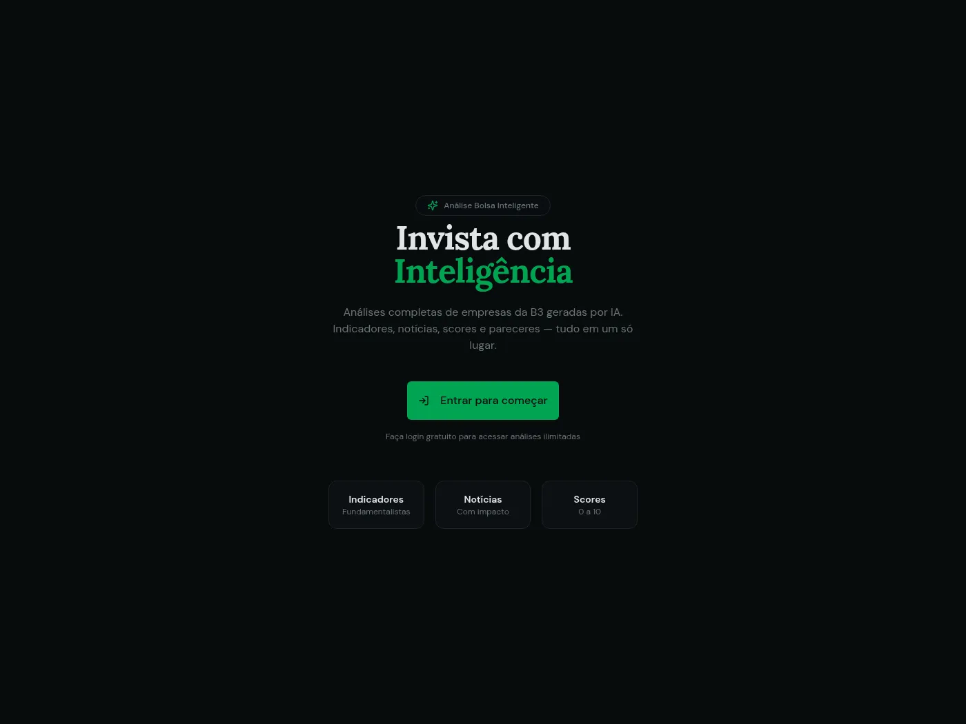 Análise Bolsa Inteligente