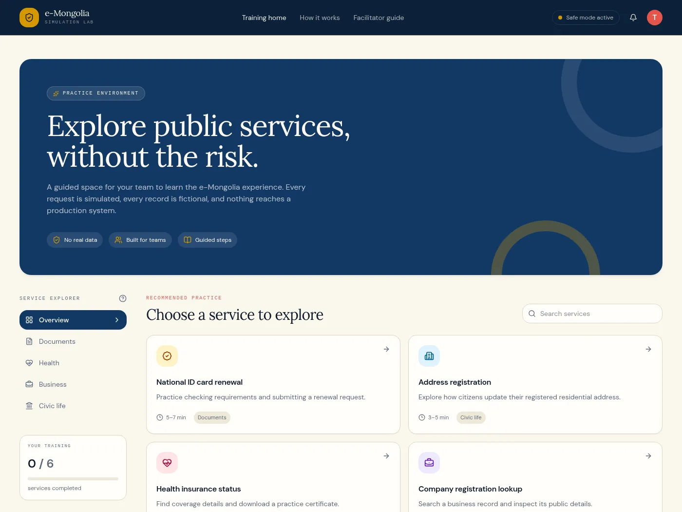 E-Gov Platform Simulator