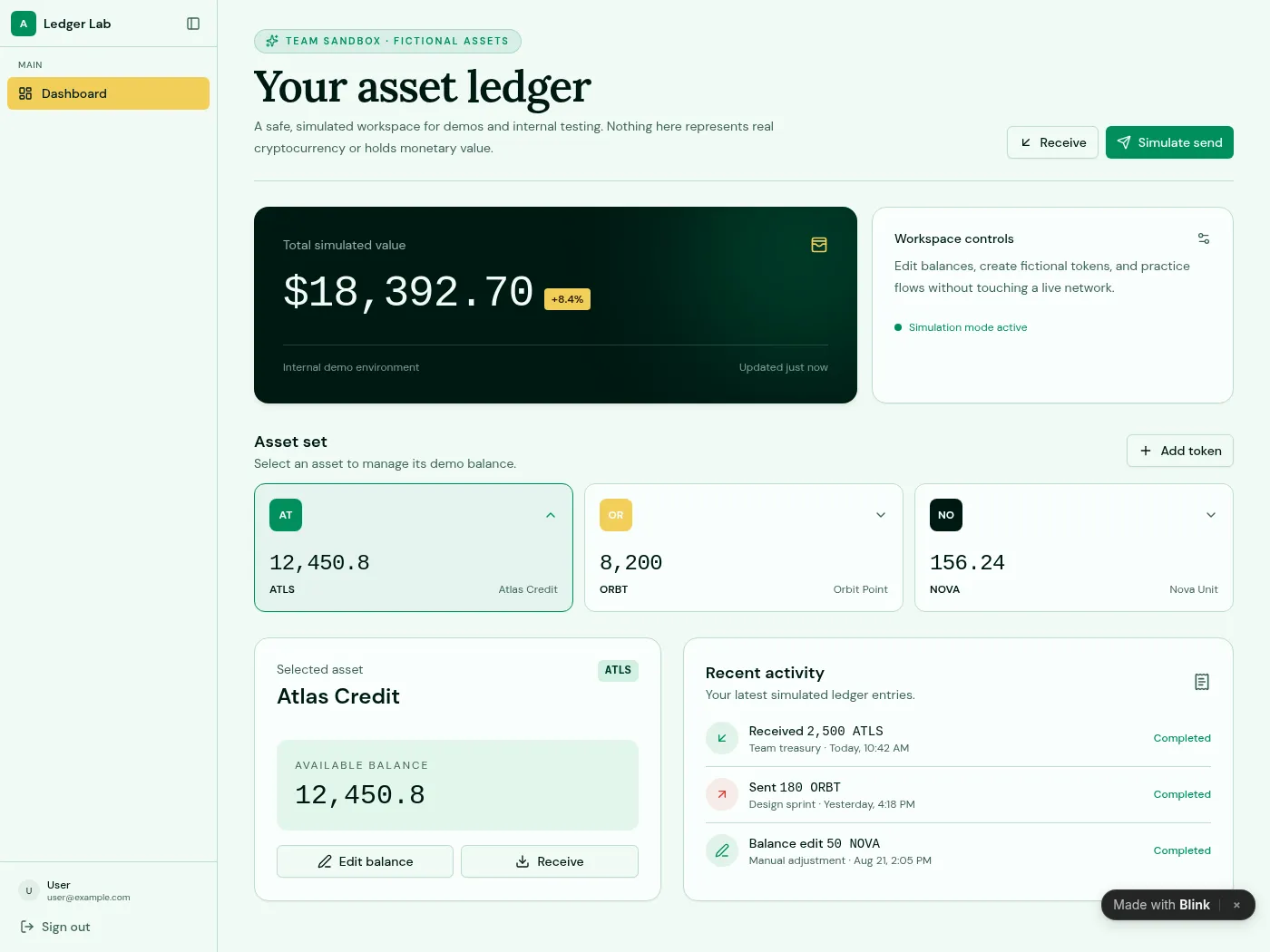 SimWallet Demo