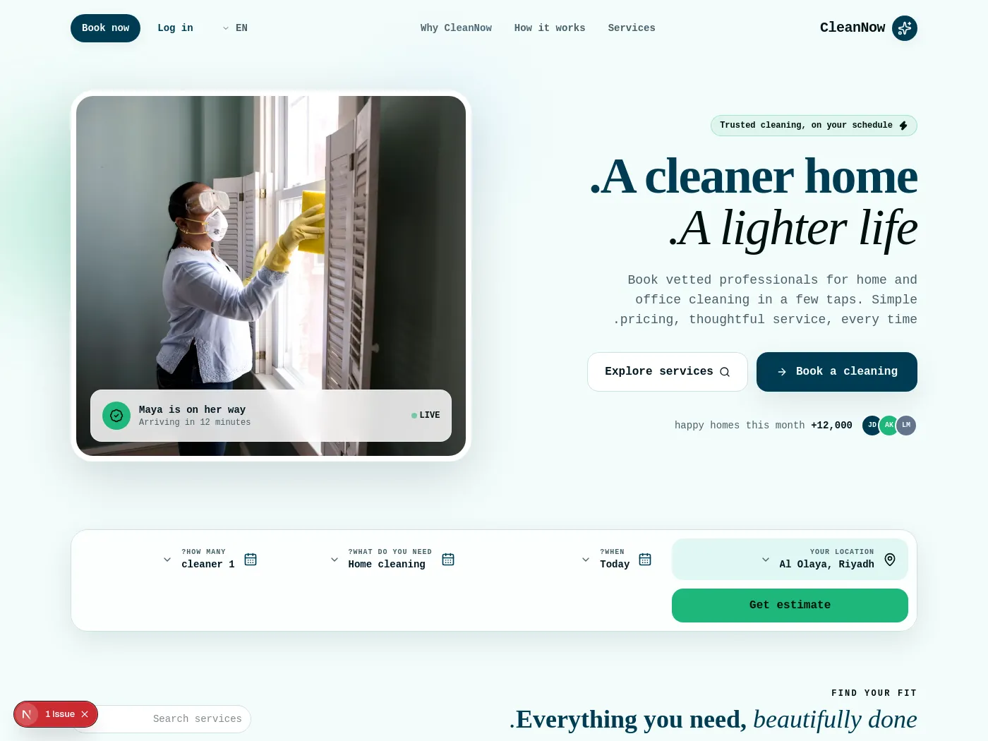 CleanNow Platform