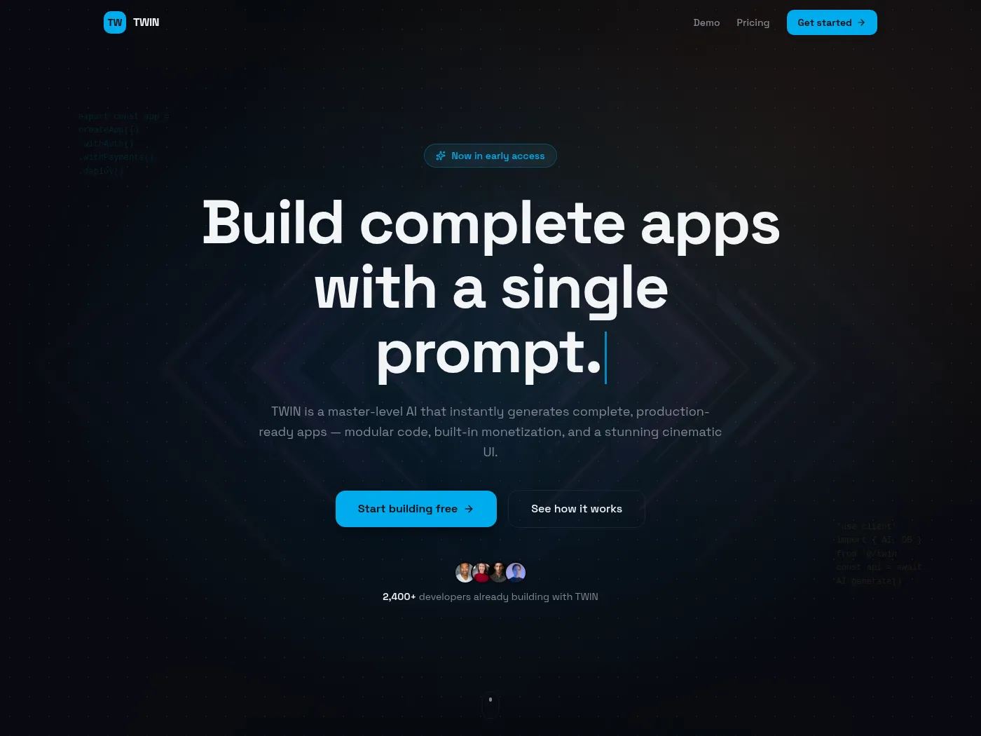 TWIN AI App Builder