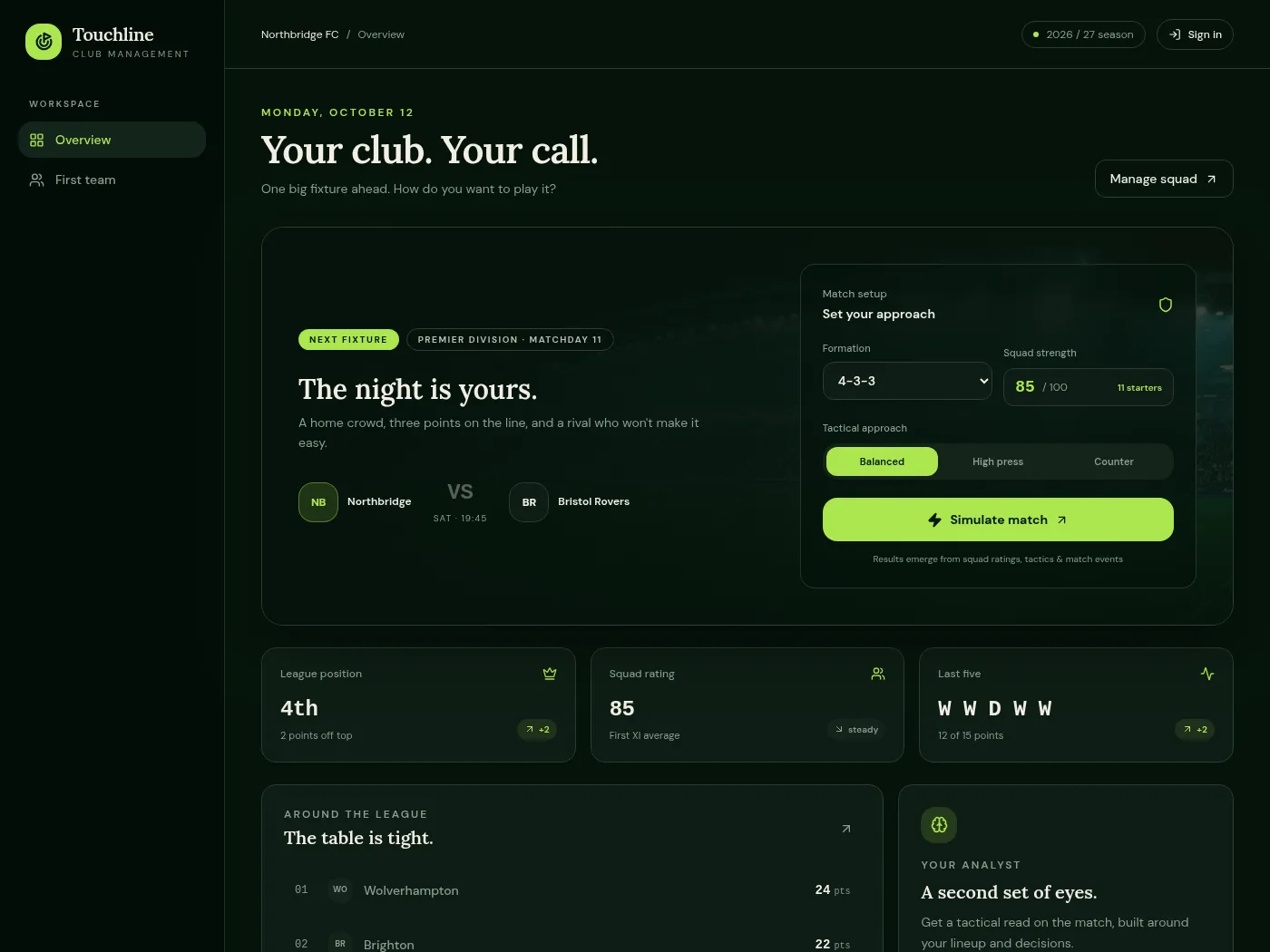 SimLeagues AI Football