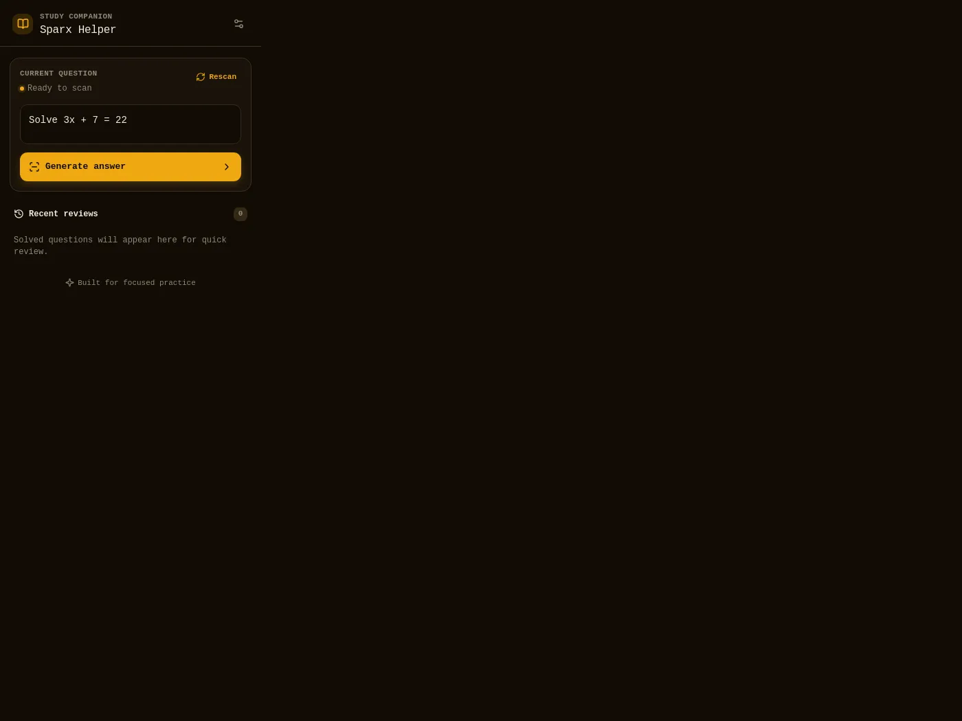 Sparx Reader AI Helper