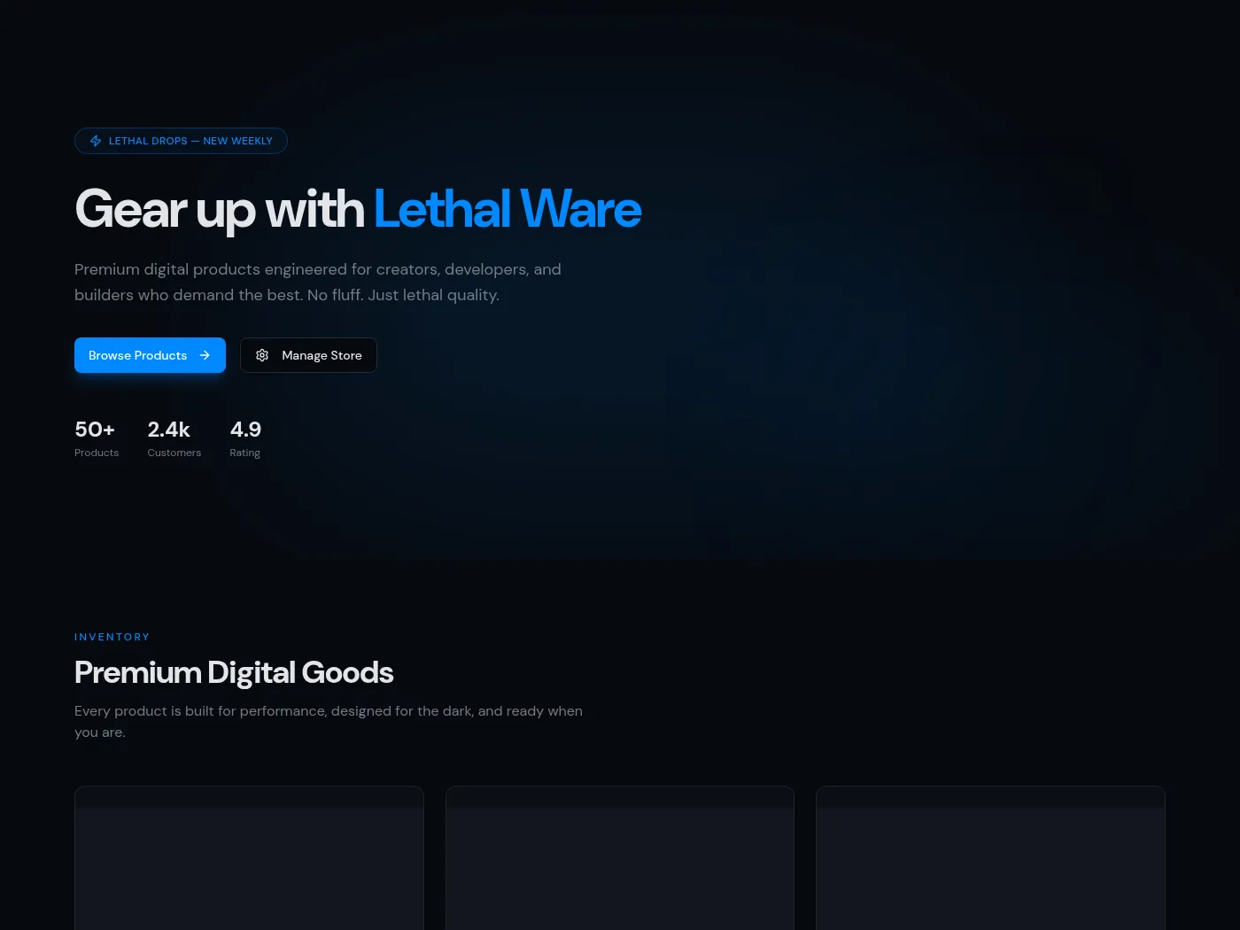 Lethal Ware Storefront