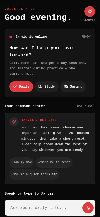 Voice OS: Jarvis AI Assistant