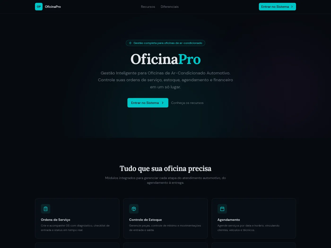 OficinaPro Gestão Automotiva
