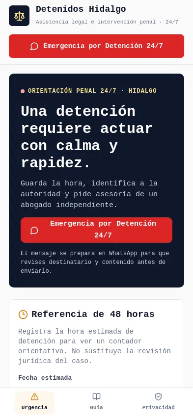 Detenidos Hidalgo LegalTech