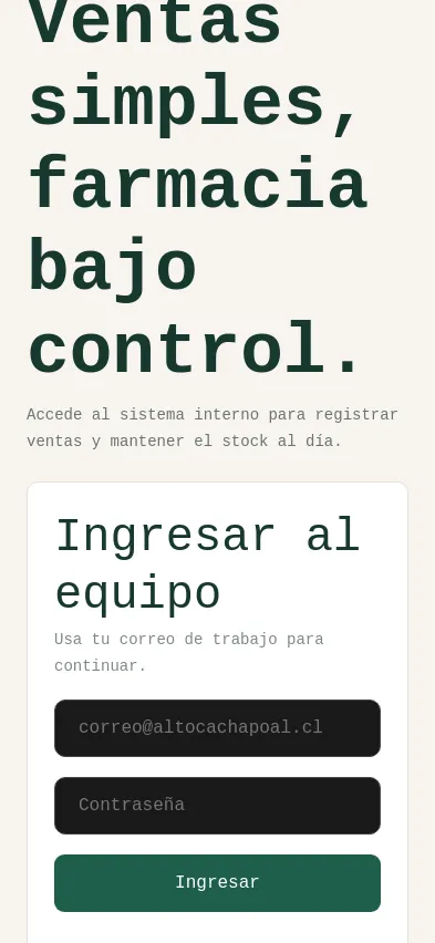 AltoCachapoal Farma App