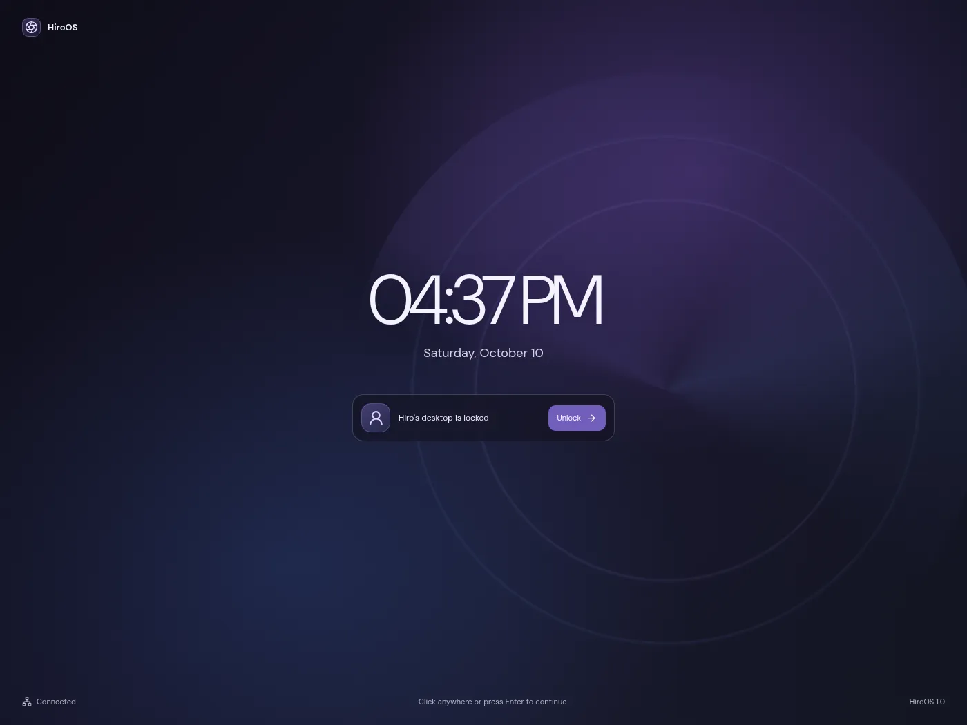 HiroOS Desktop Prototype