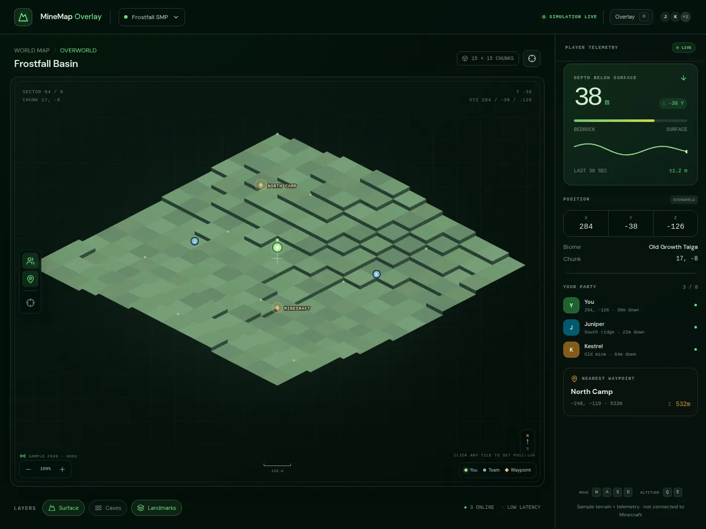 MineMap Overlay