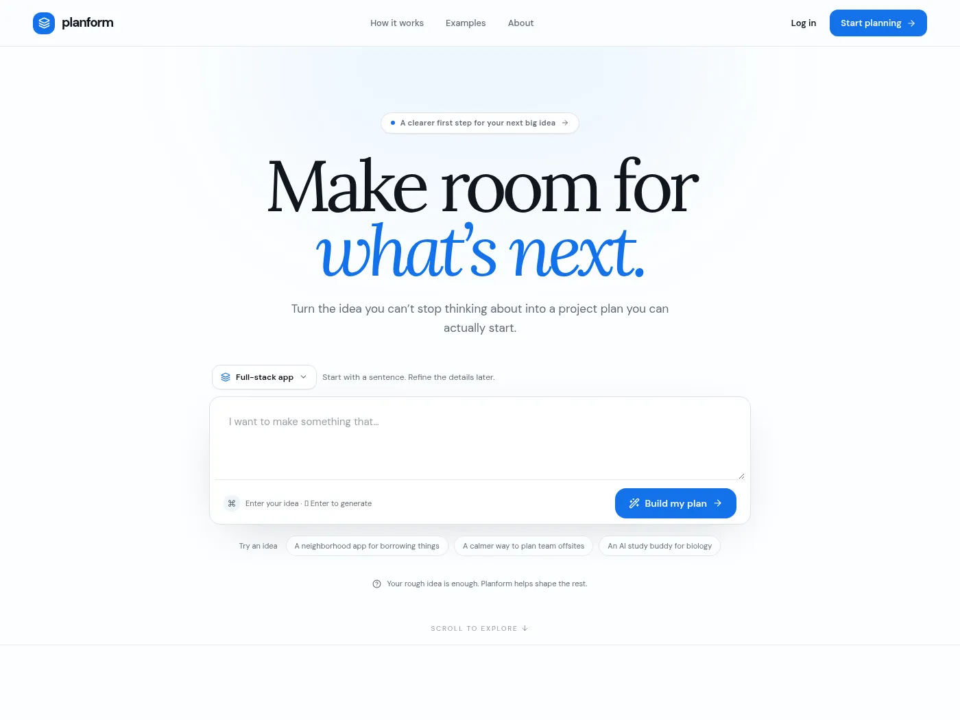 AI Project Planner Clone