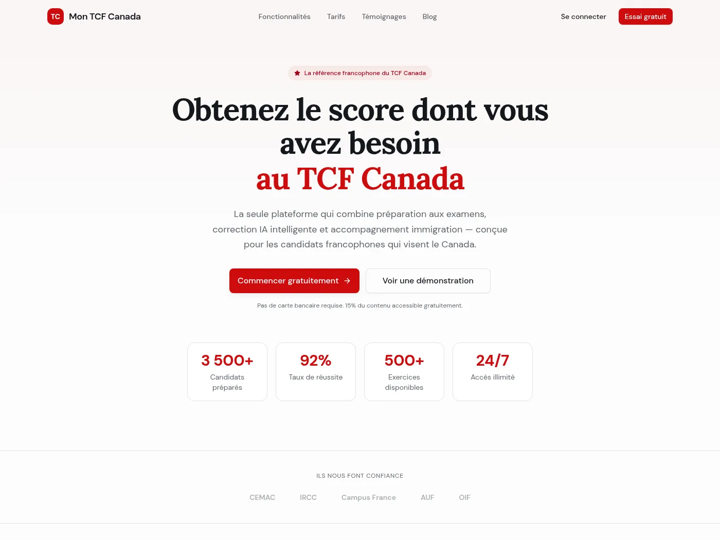 Mon TCF Canada Elite