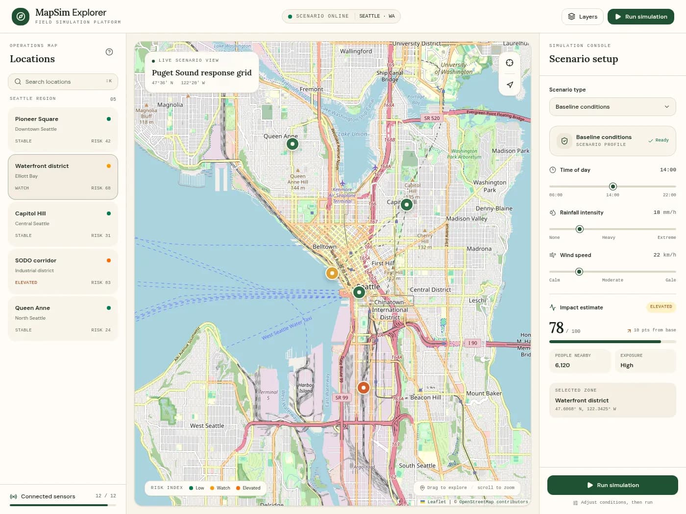 MapSim Explorer