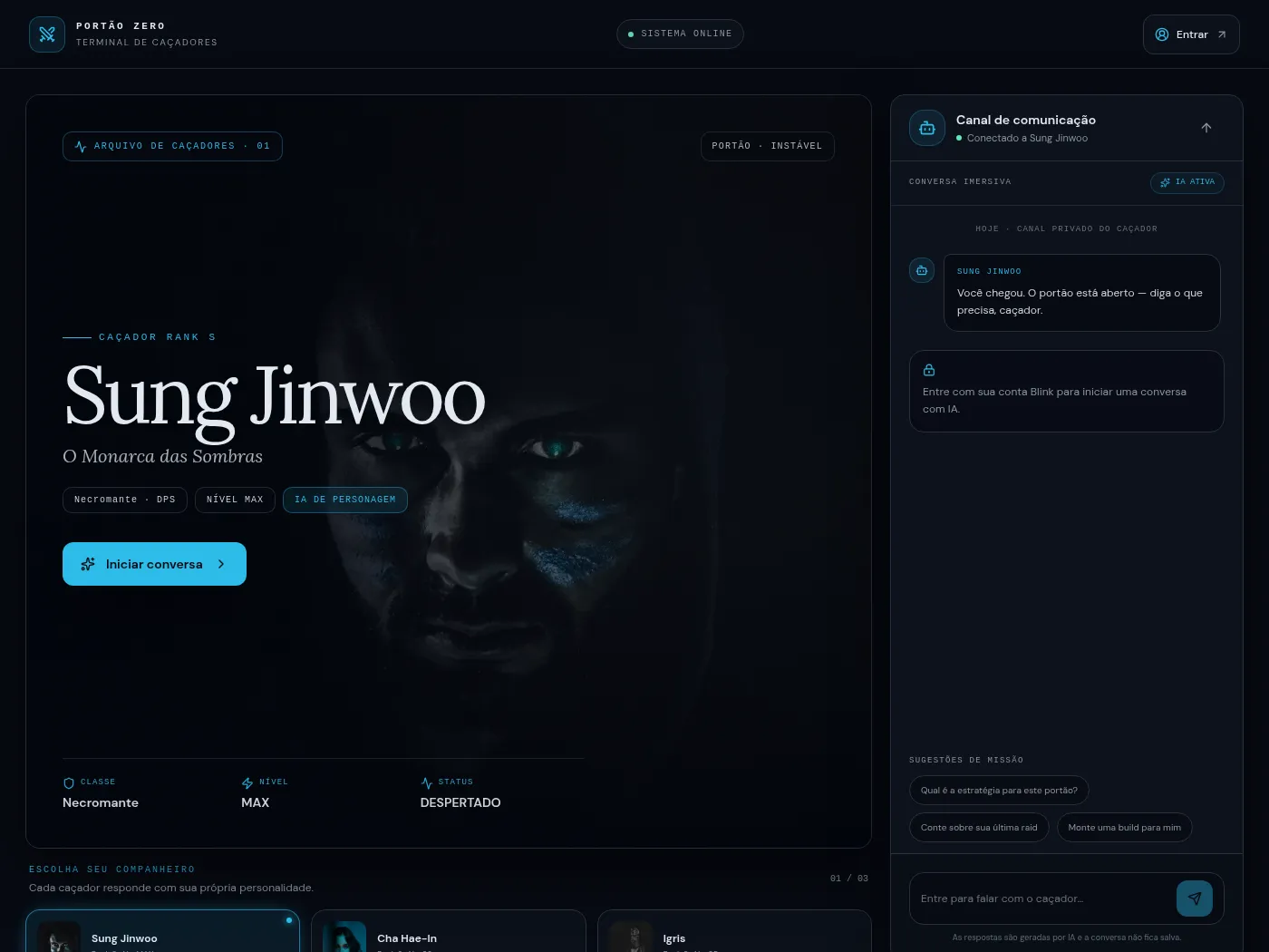 Solo Leveling Game Site