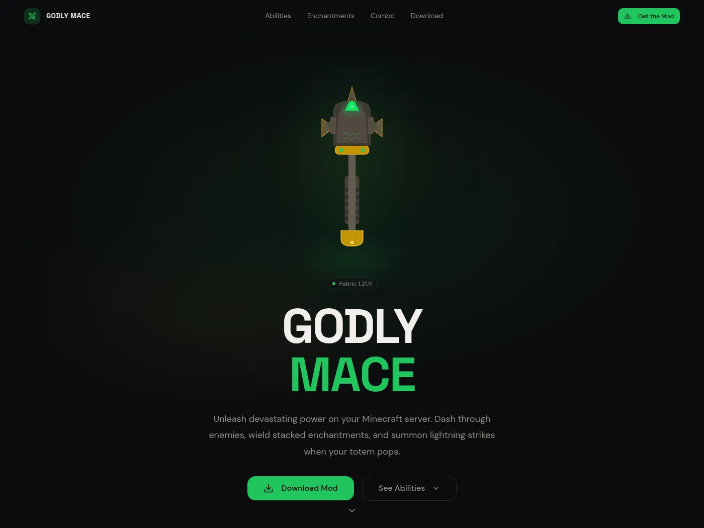 Godly Mace Mod