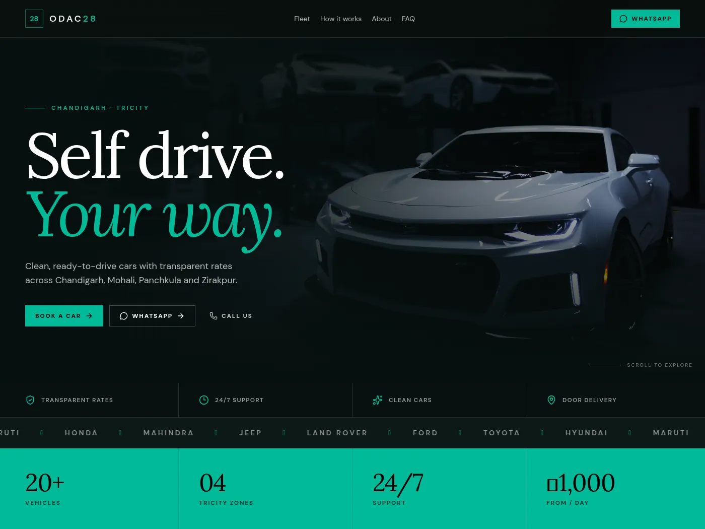 ODAC28 Premium Car Rental Site