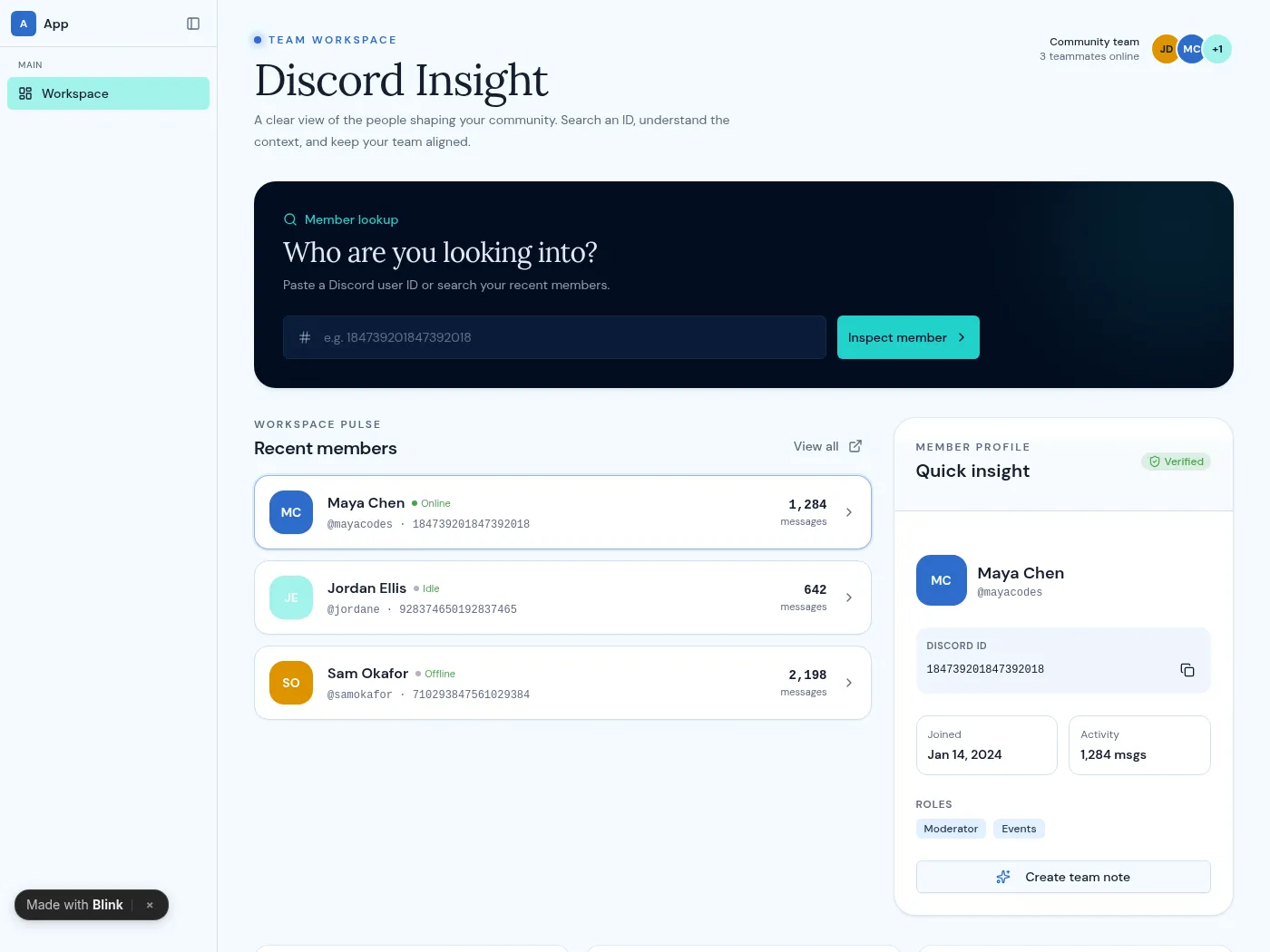 Discord Insight Dashboard