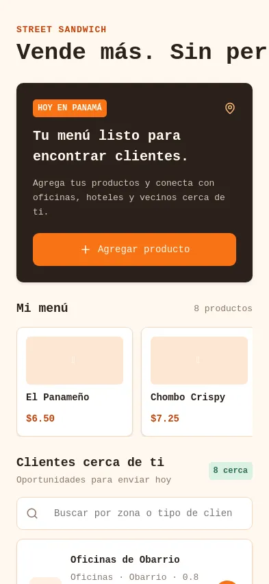 Street Sandwich App