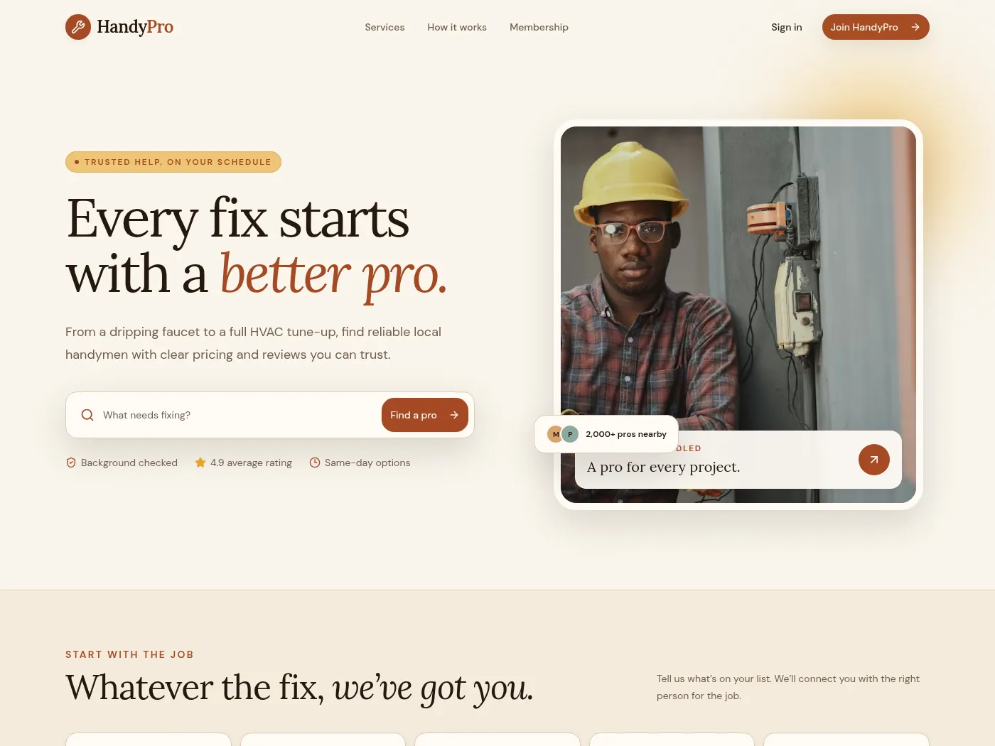 HandyPro Marketplace
