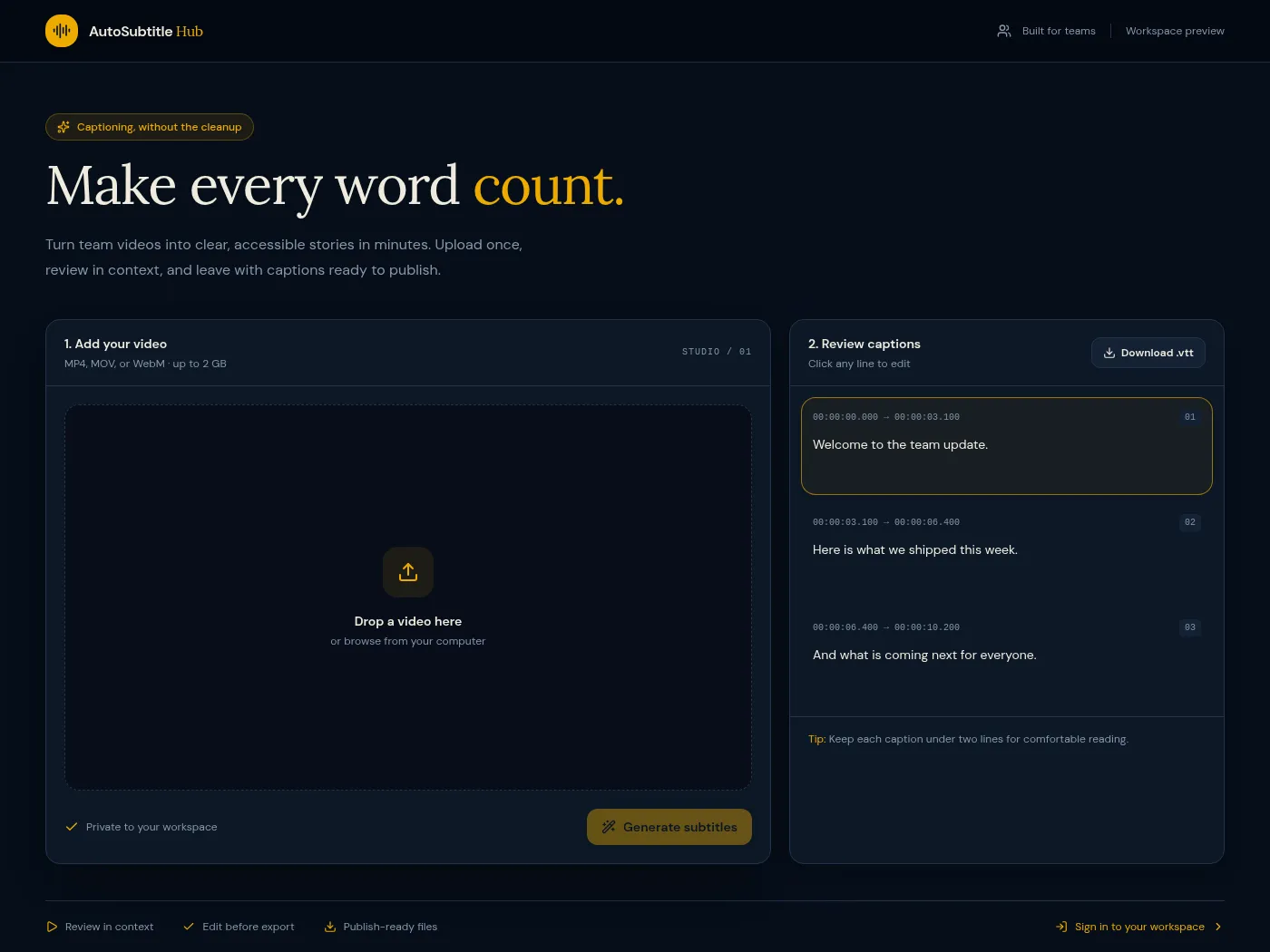 AutoSubtitle Hub