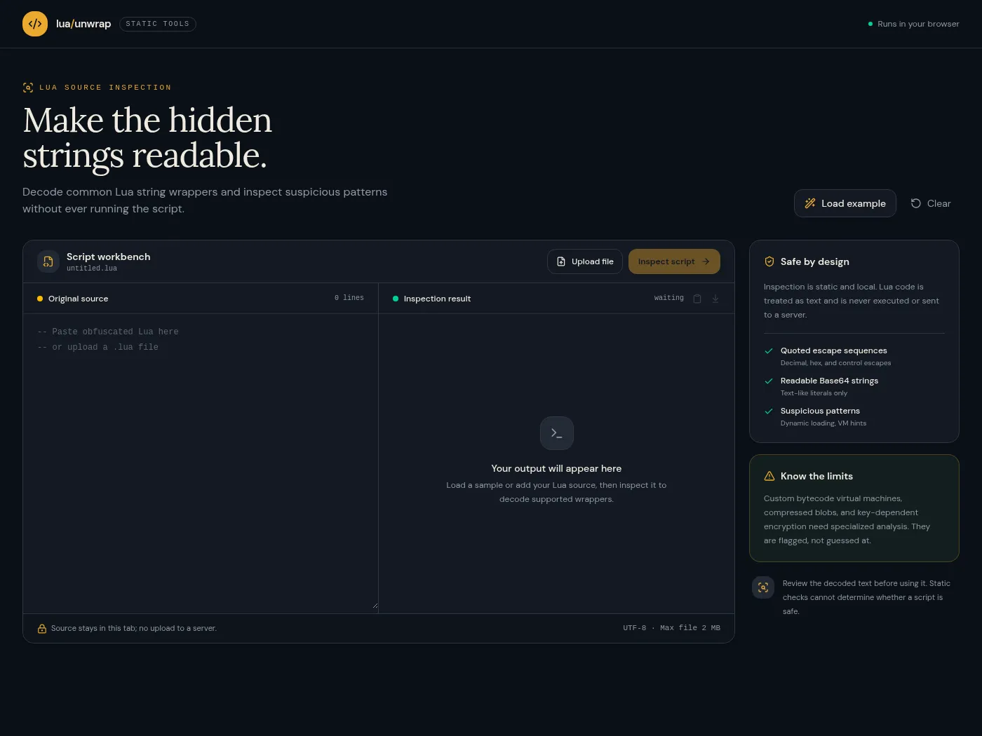 Lua Script Decryptor