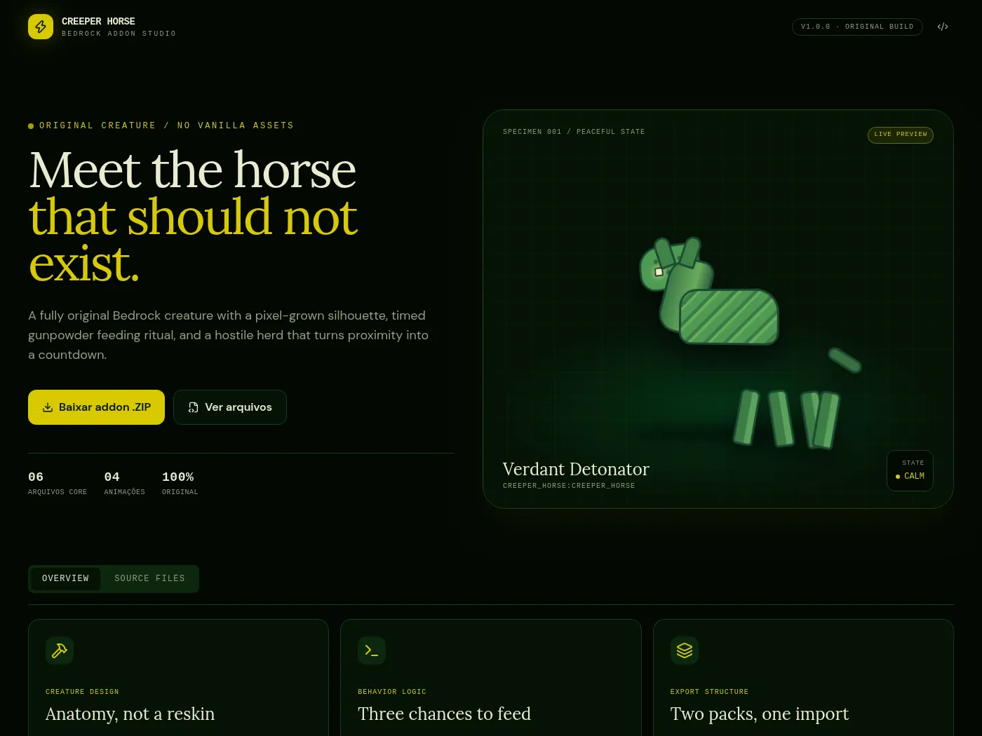 Creeper Horse Mod