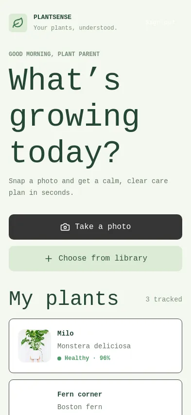 PlantSense AI