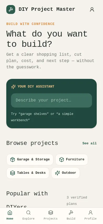 DIY Project manager
