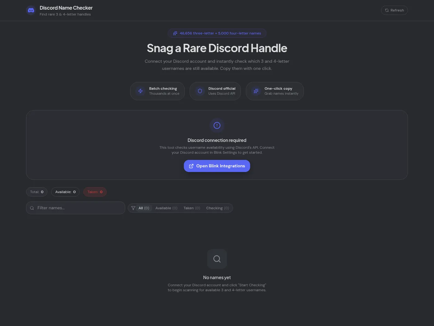 Discord Name Checker